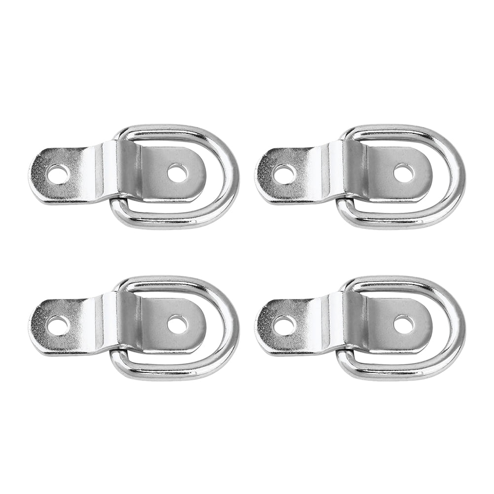 Eease 4 Pcs D-ring Trailer Hooks Tie Downs Anchors Buckle Rings ...