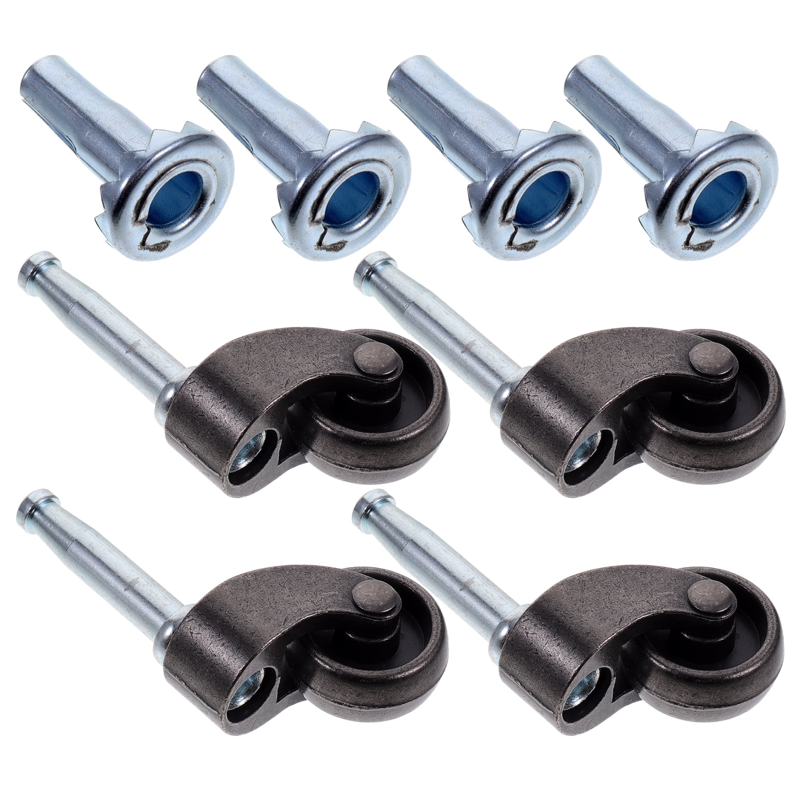 Eease 4 Pcs Metal Chair Casters for Hardwood & Carpet Floors - Walmart.com