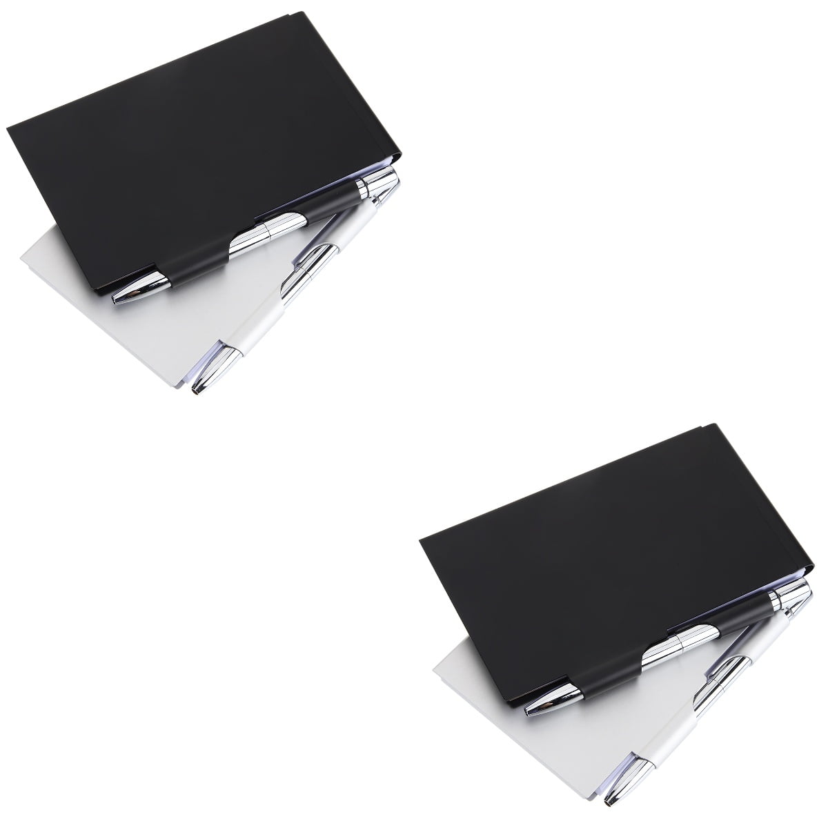 Eease 4 Pcs Metal Pocket Notepads Refillable Journal Memo Books Small ...