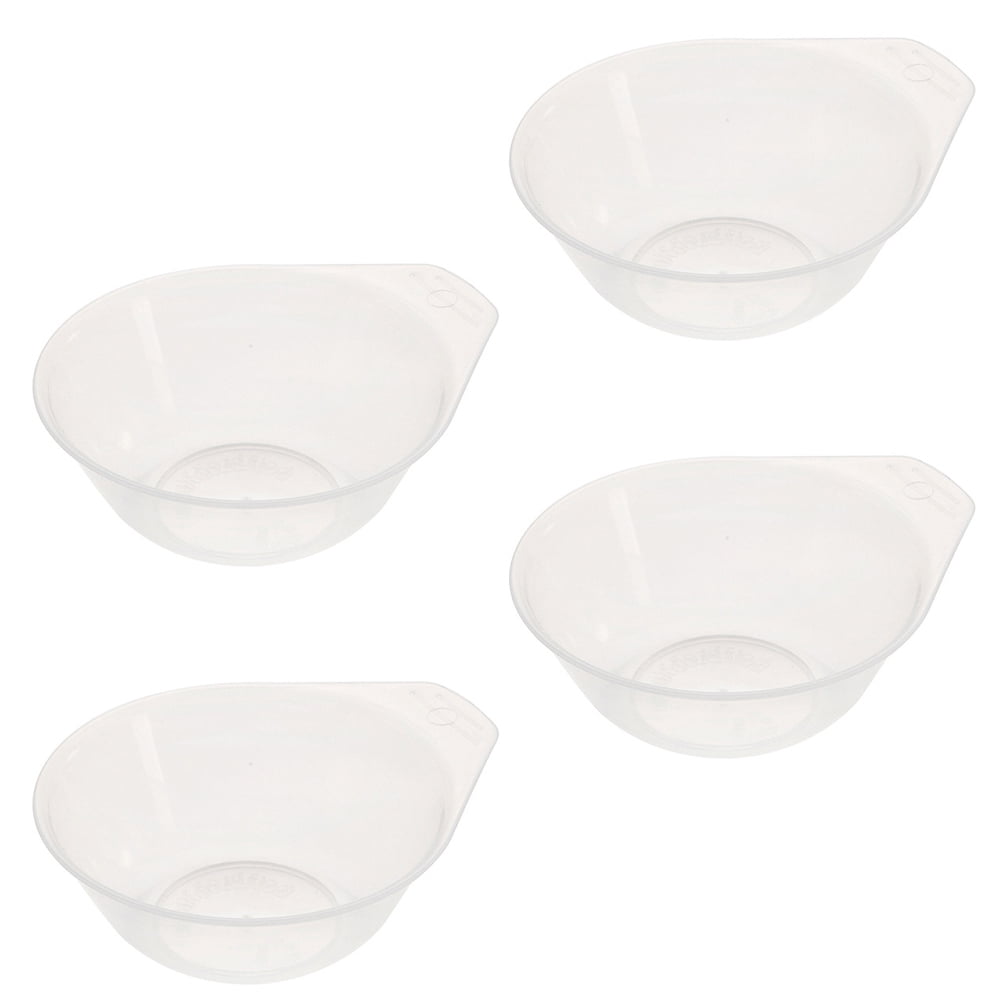 TABLZONE 4Pcs Portable Outdoor Bowls White Plastic Food Serving Bowls ...