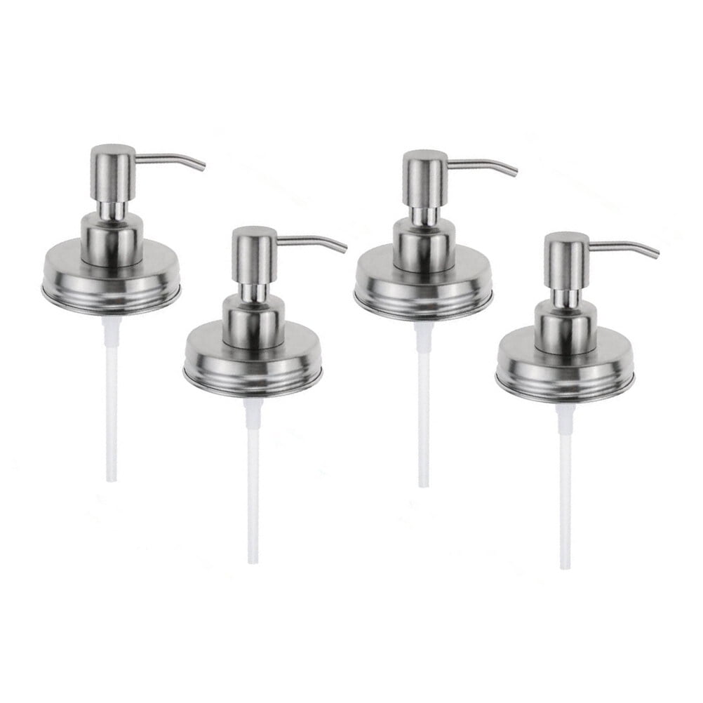 Eease 4 Pcs Rustic Stainless Steel Dispenser Lid for Glass Dispenser ...