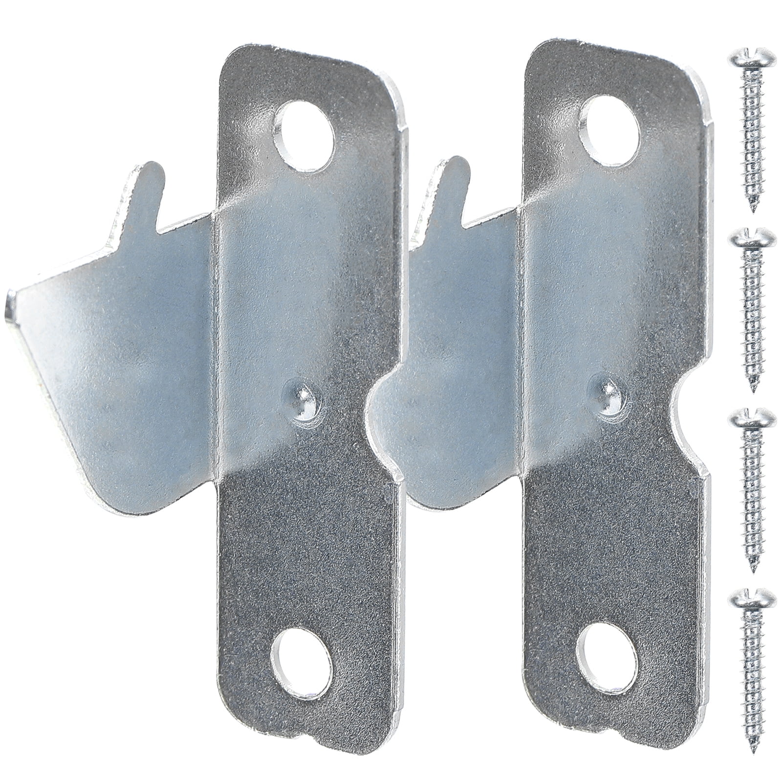 Eease 4 Sets Curtain Rod Bracket Curtain Hardware Brackets Wall Single ...