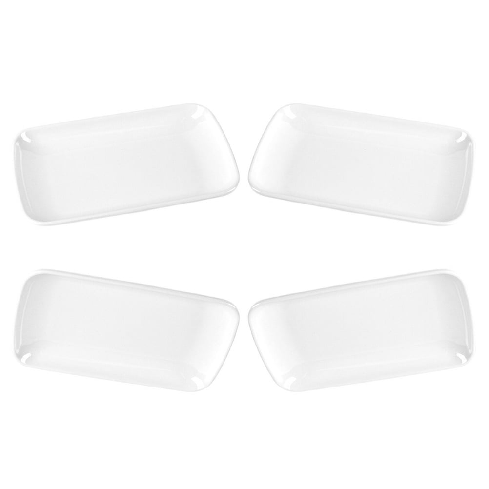 Eease 4 White Melamine Plates - Unbreakable & Elegant Dinnerware ...