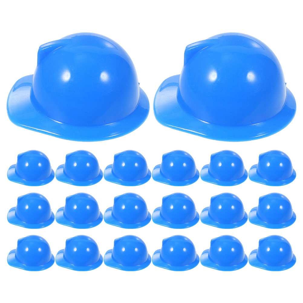 Eease 40Pcs Miniature Construction Hats Mini Building Hard Hat Toy ...