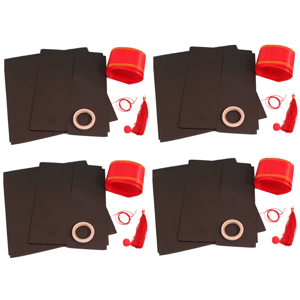 Eease 4PCS DIY Graduation Cap Paper Graduation Hat Bottle Toppers Kids ...