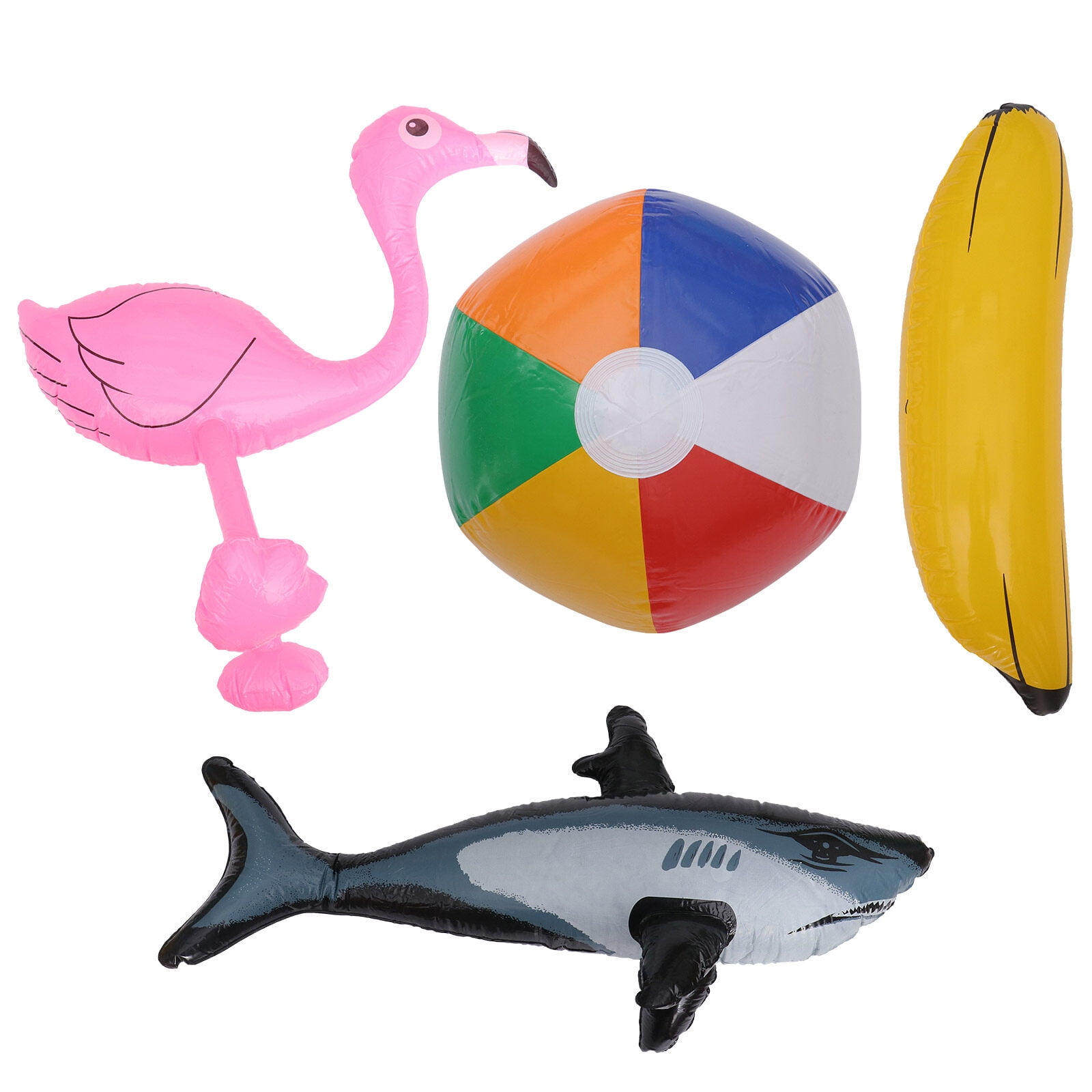 Eease 4Pcs Inflatable Pool Floats for Kids & Adults - , Banana, Shark ...