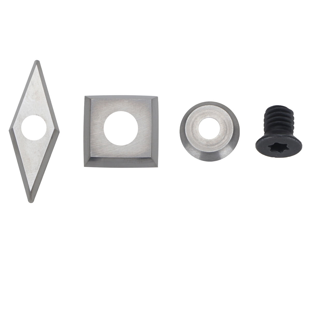 KALLORY Tungsten Carbide Cutters Inserts for Wood Working with Screw ...