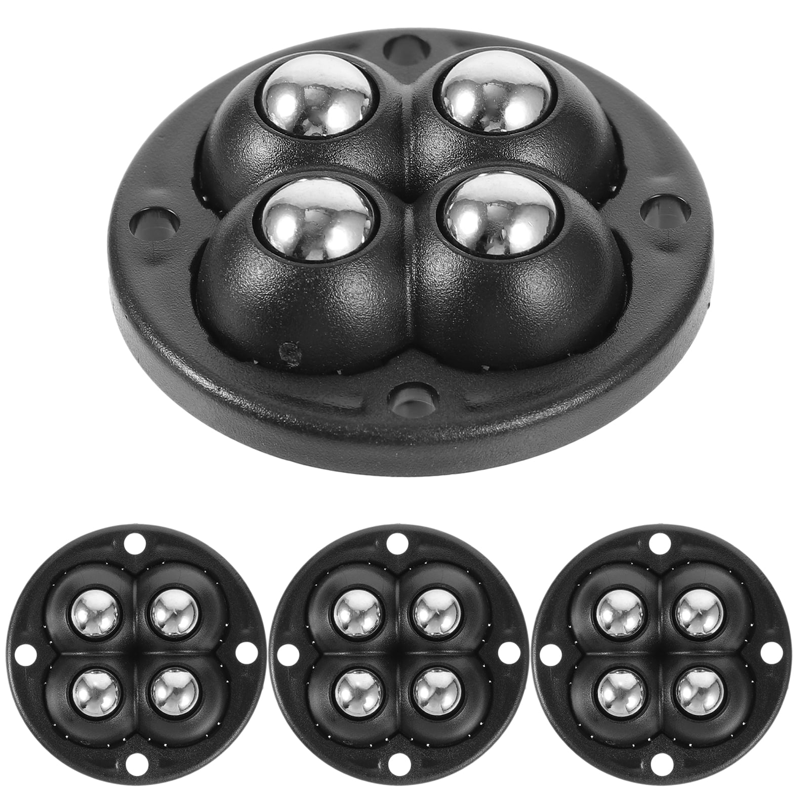 Eease 4pcs Caster Wheel 4-ball Storage Case Caster Trash Can Wheel ...