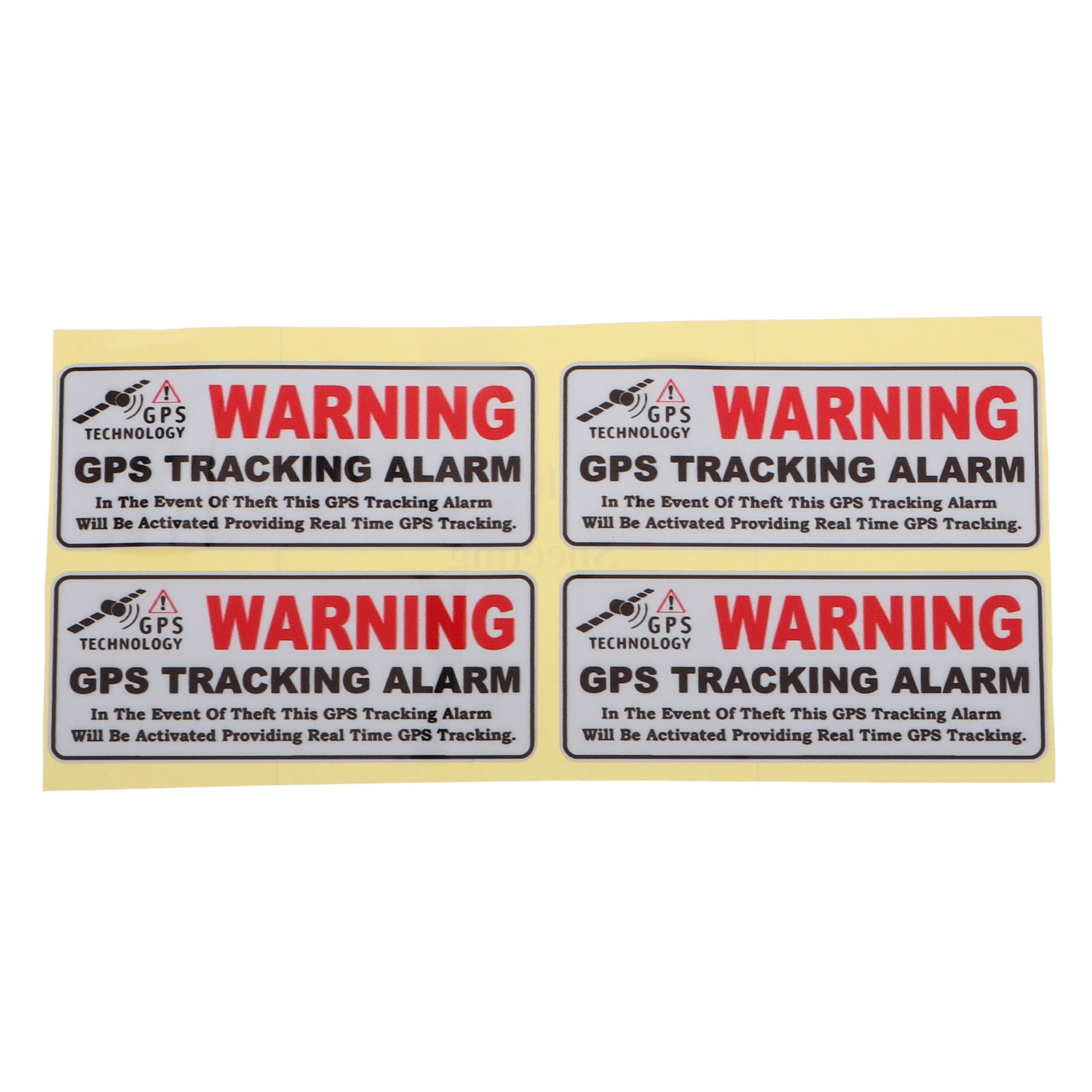 Eease 4pcs GPS Warning Sticker Car Security Sticker for Car Waterproof ...