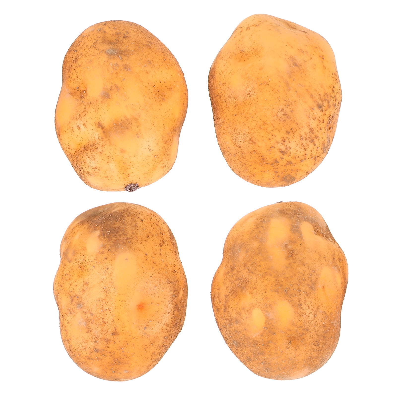 Eease 4pcs Simulated Potatoes Foam Potato Models Lifelike Vegetable ...