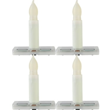 Touch Of ECO Solar Powered LED Flameless Window Candles - Set of 2 ...