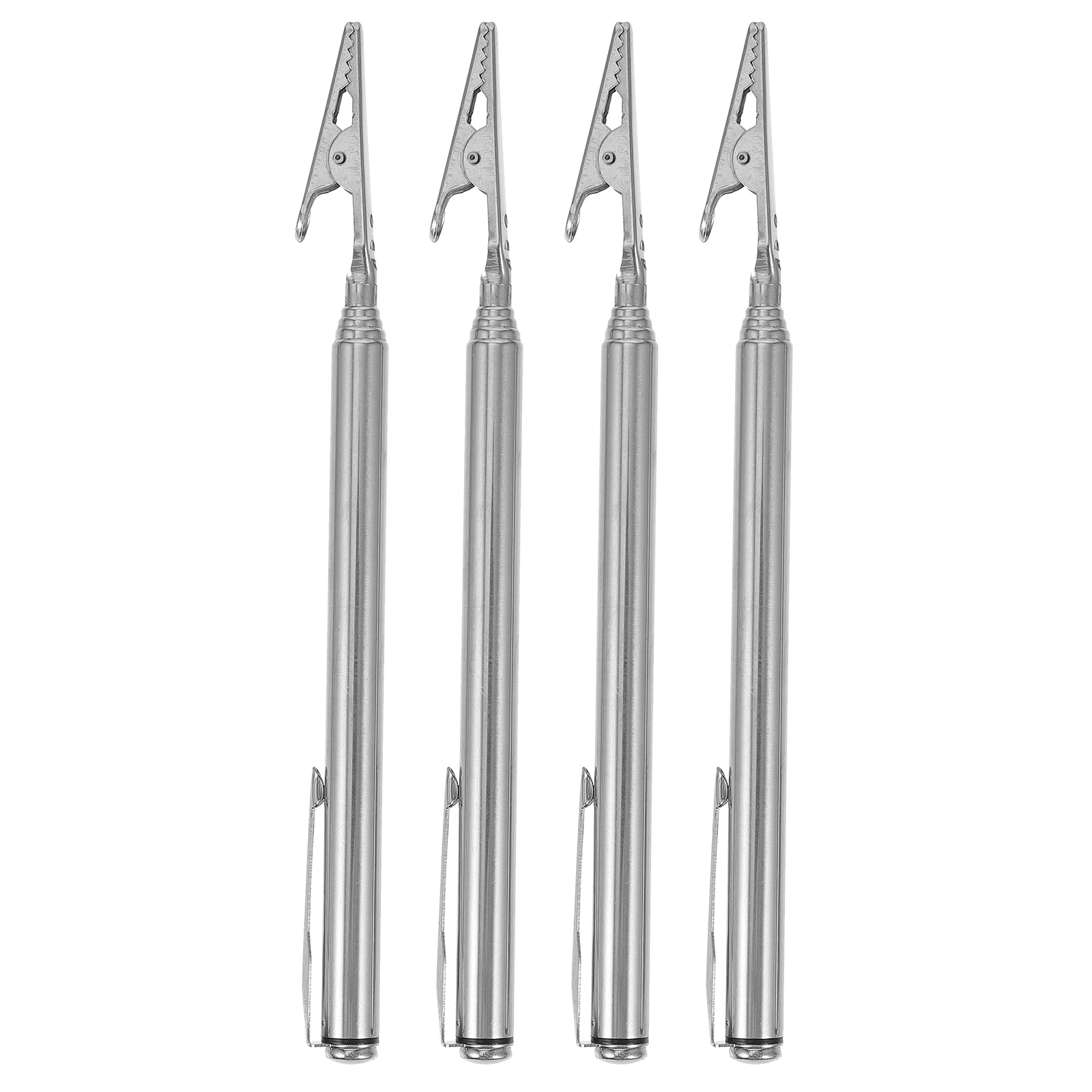 Eease 4pcs Stainless Steel Telescoping Alligator Clips with Pen Clip ...