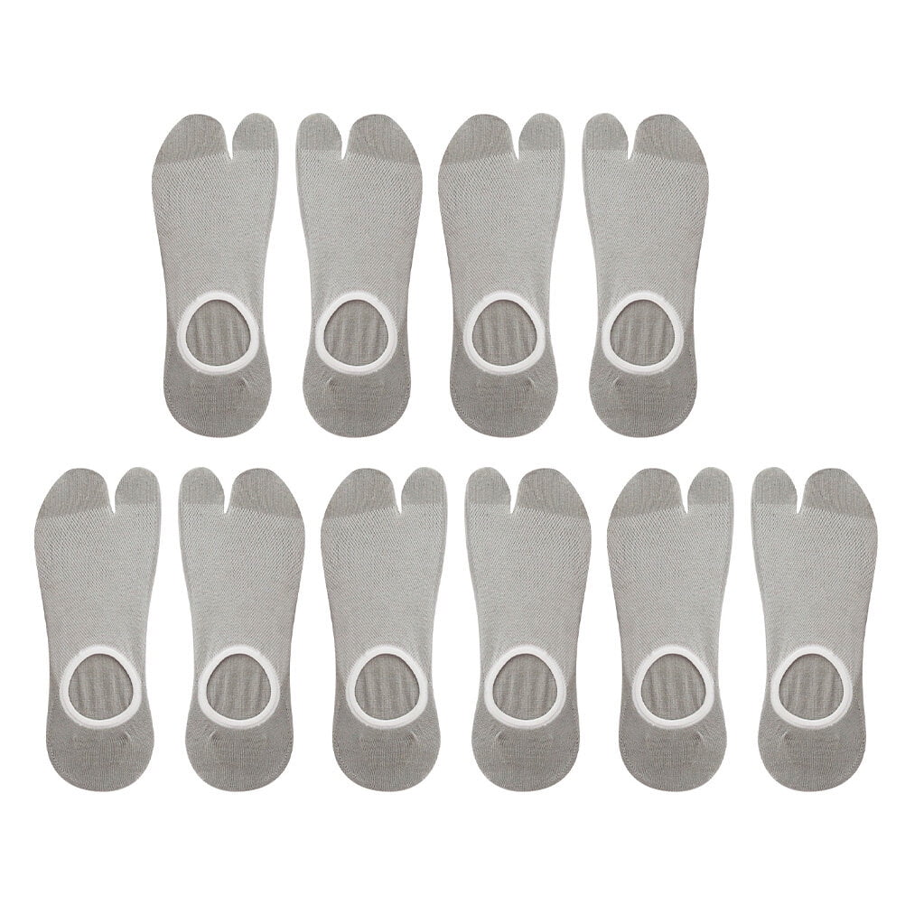 Eease 5 Pairs Big Toe Tabi Flop Socks Show Socks Invisible Socks for ...