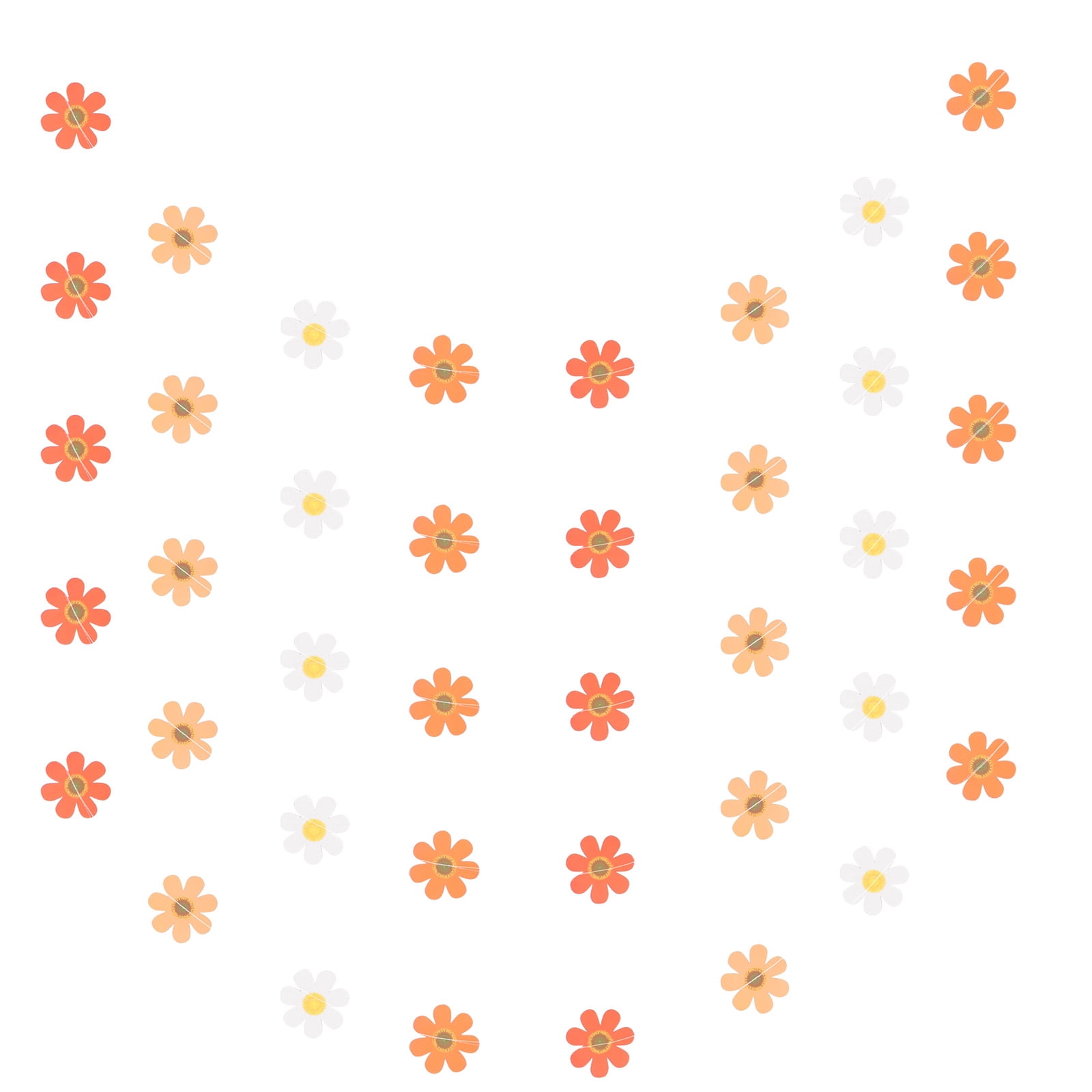 Eease 5 Strings of Flower Bunting Decoration Daisy Banner Garland ...
