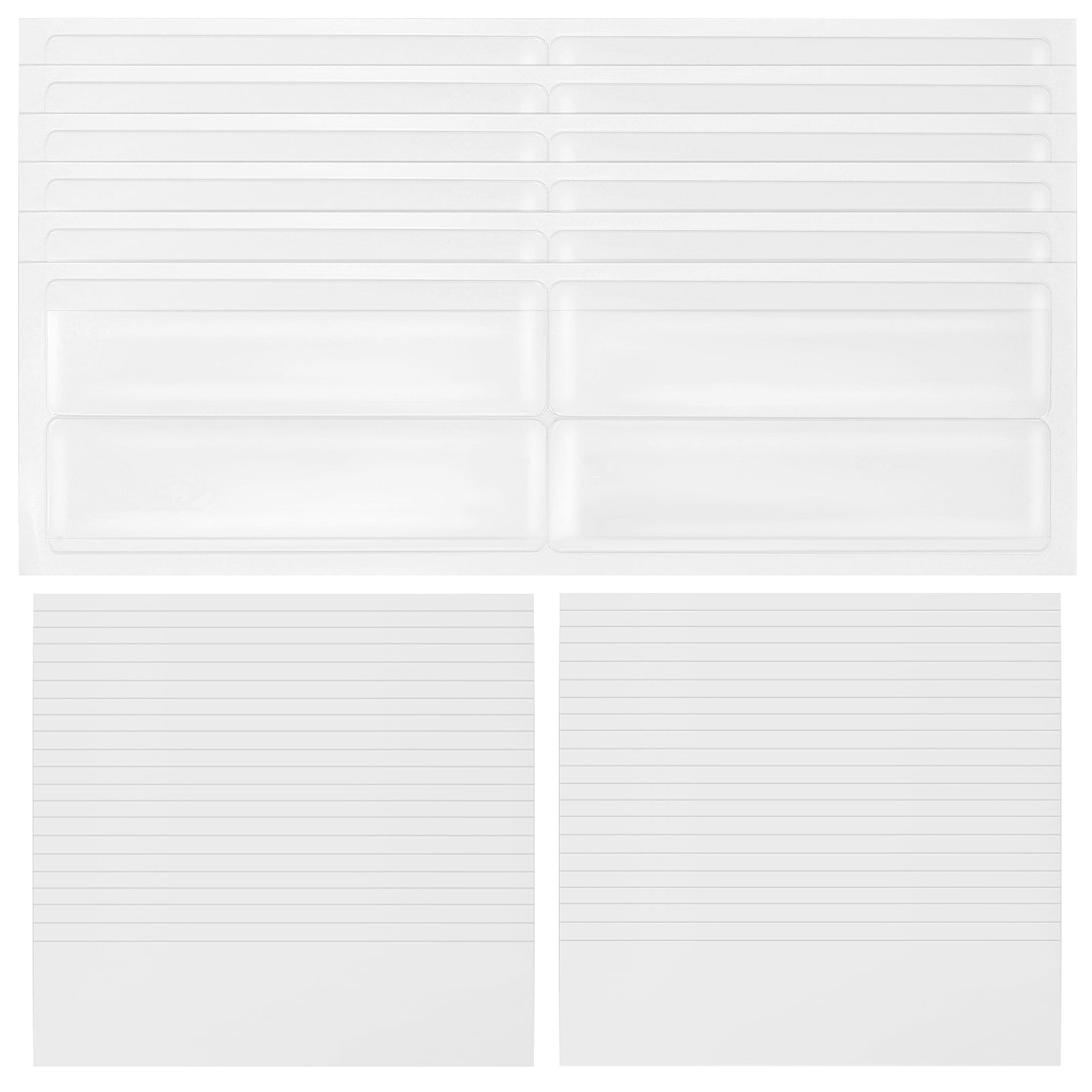 Eease 50 Pcs Label Holders Adhesive Pockets Adhesive Label Pockets ...