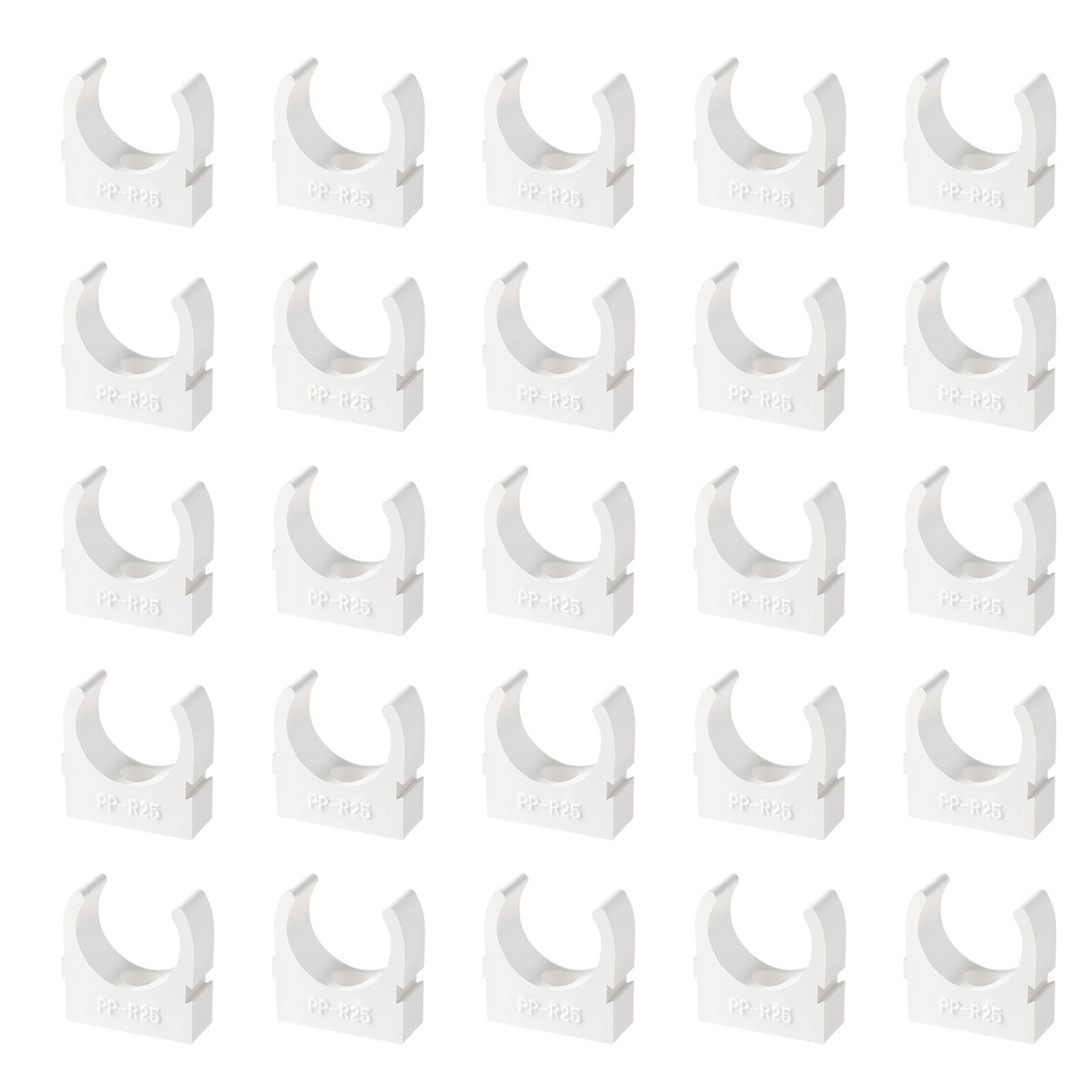 Eease 50 Pcs Pex Clips, 1 Inch Plastic Pipe Clamps for Water Pipes ...