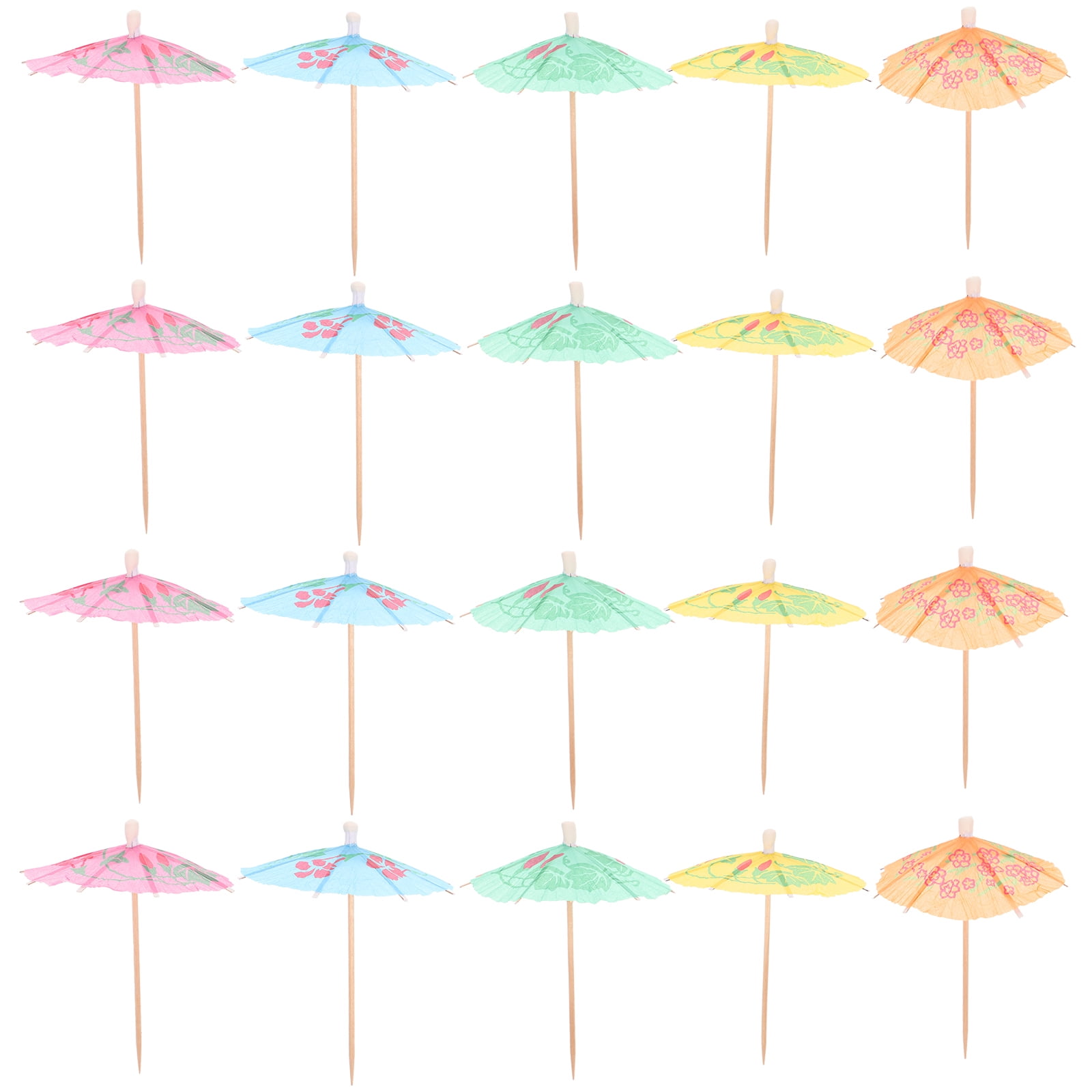 Eease 50pcs Cocktail Parasol Drink Umbrellas Paper Parasol Picks for ...