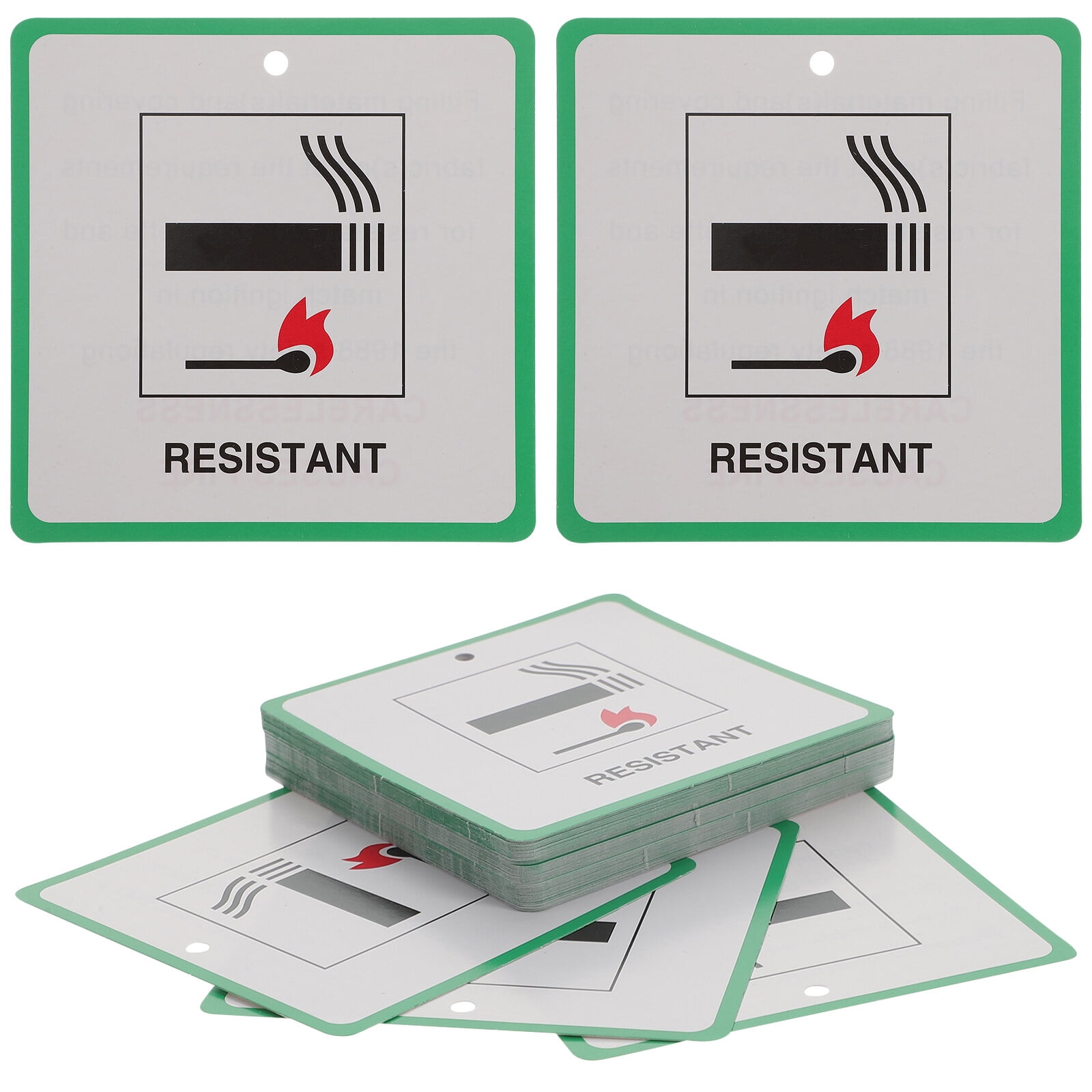Furniture Fire Safety Labels with Hole for Easy Tying Durable Coated ...