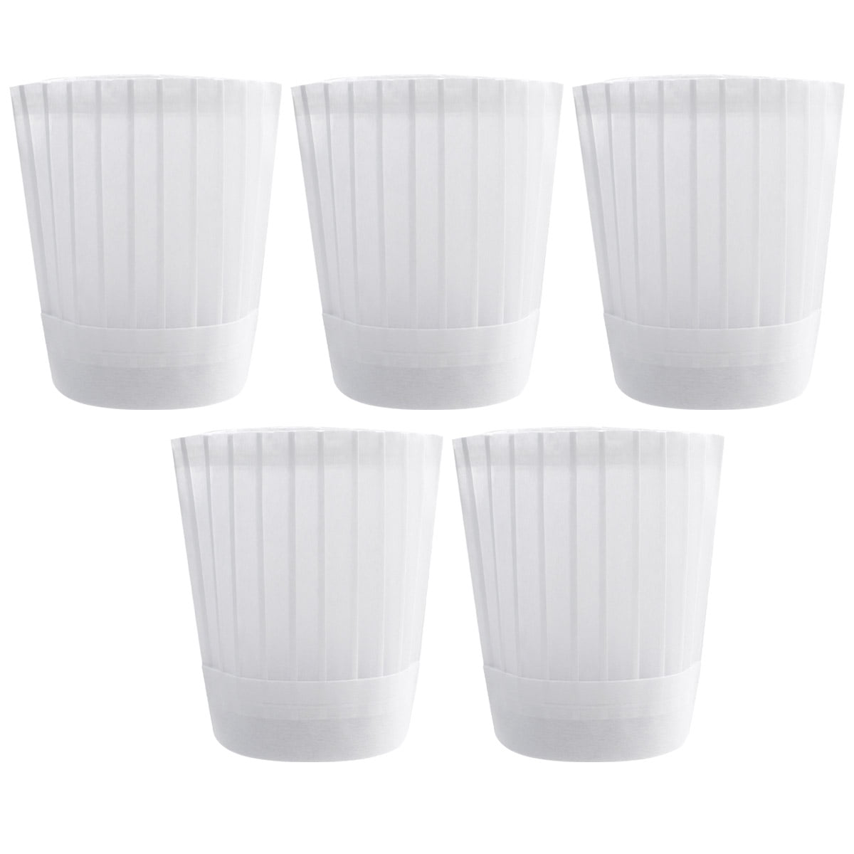 OUNONA 5Pcs Disposable Chef Hats for Restaurant Kitchen Cooking and ...