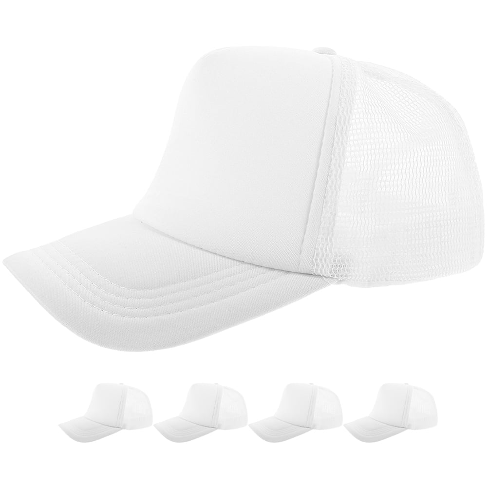 Eease 5pcs Heat Transfer Baseball Caps Blank Printing Mesh Design ...
