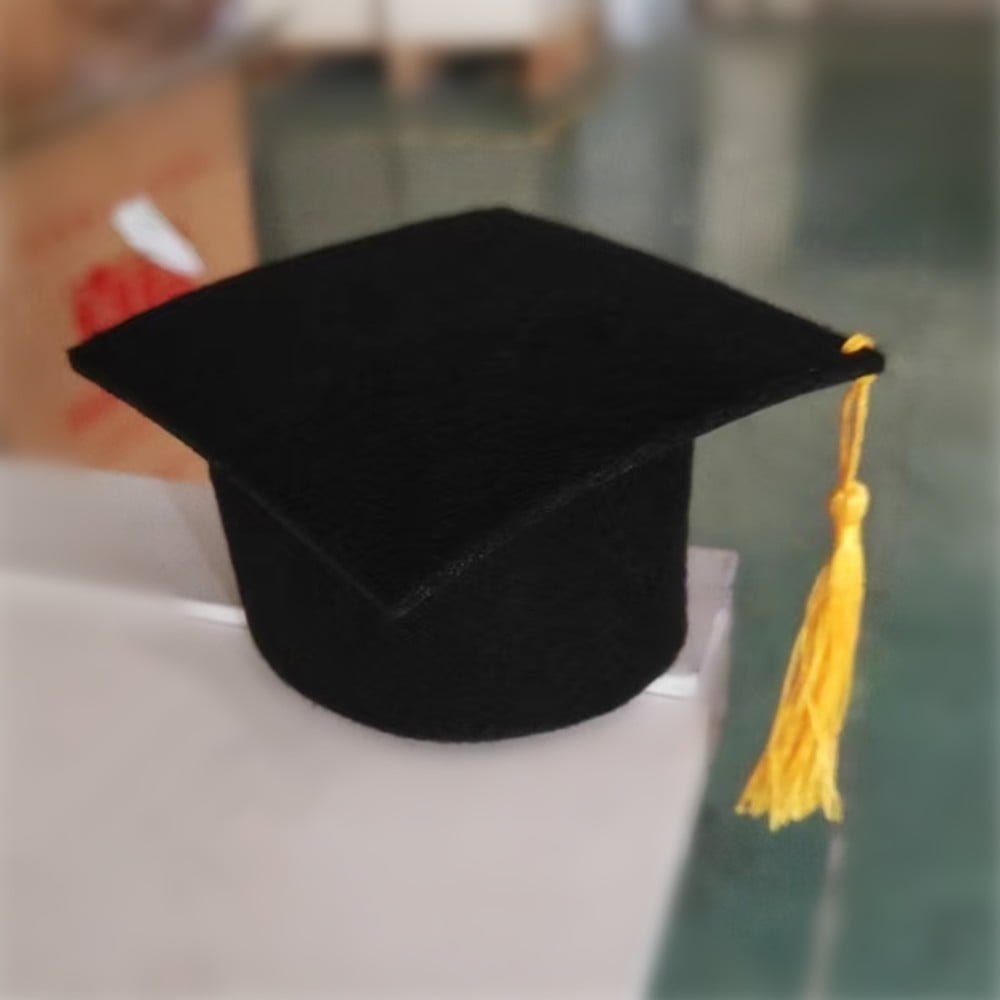 Eease 5pcs Mini Graduation Caps Decorations Tiny Hats Class Of 2025 ...