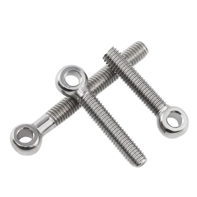 Eease 5pcs Stainless Steel Eye Bolts Threaded Eye Screw Heavy Duty ...