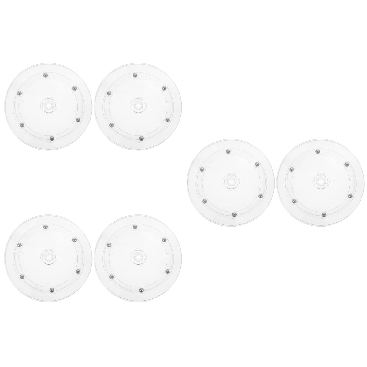 Eease 6 Pcs Plastic Turntable Display Turntable 360 Degree Rotation ...