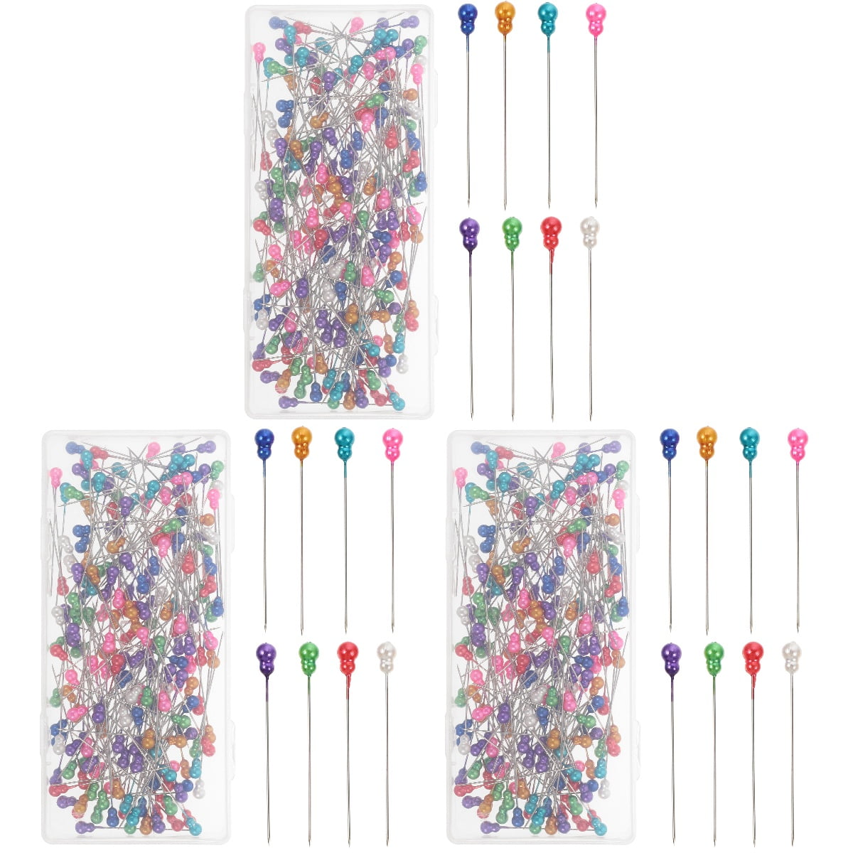 Eease 600 Pcs Straight Pins Pins Sewing Pins for Fabric Quilting Pins ...