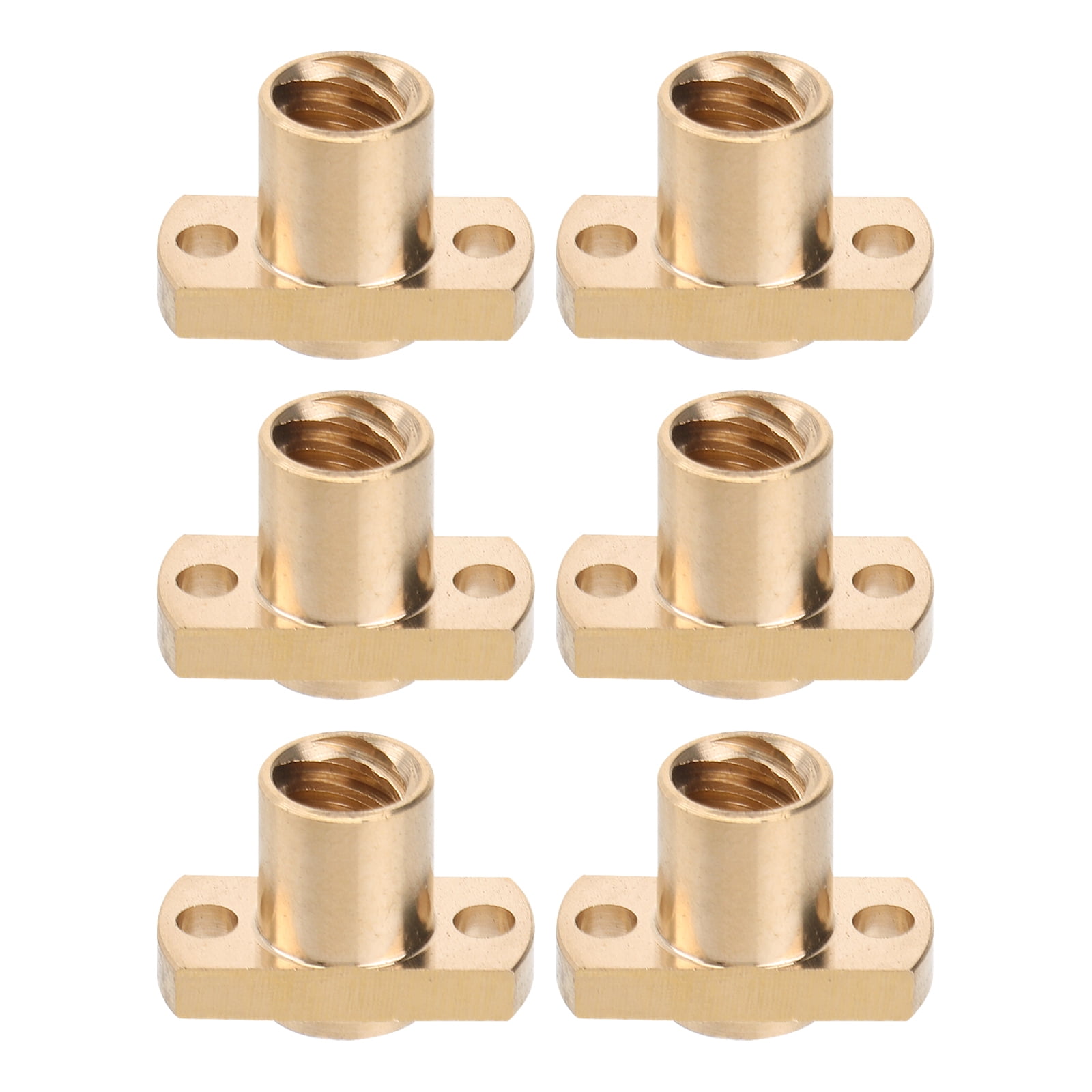 6-Pack Brass Nuts for 8MM Trapezoidal Screw Compatible with Ender 3, 10 ...