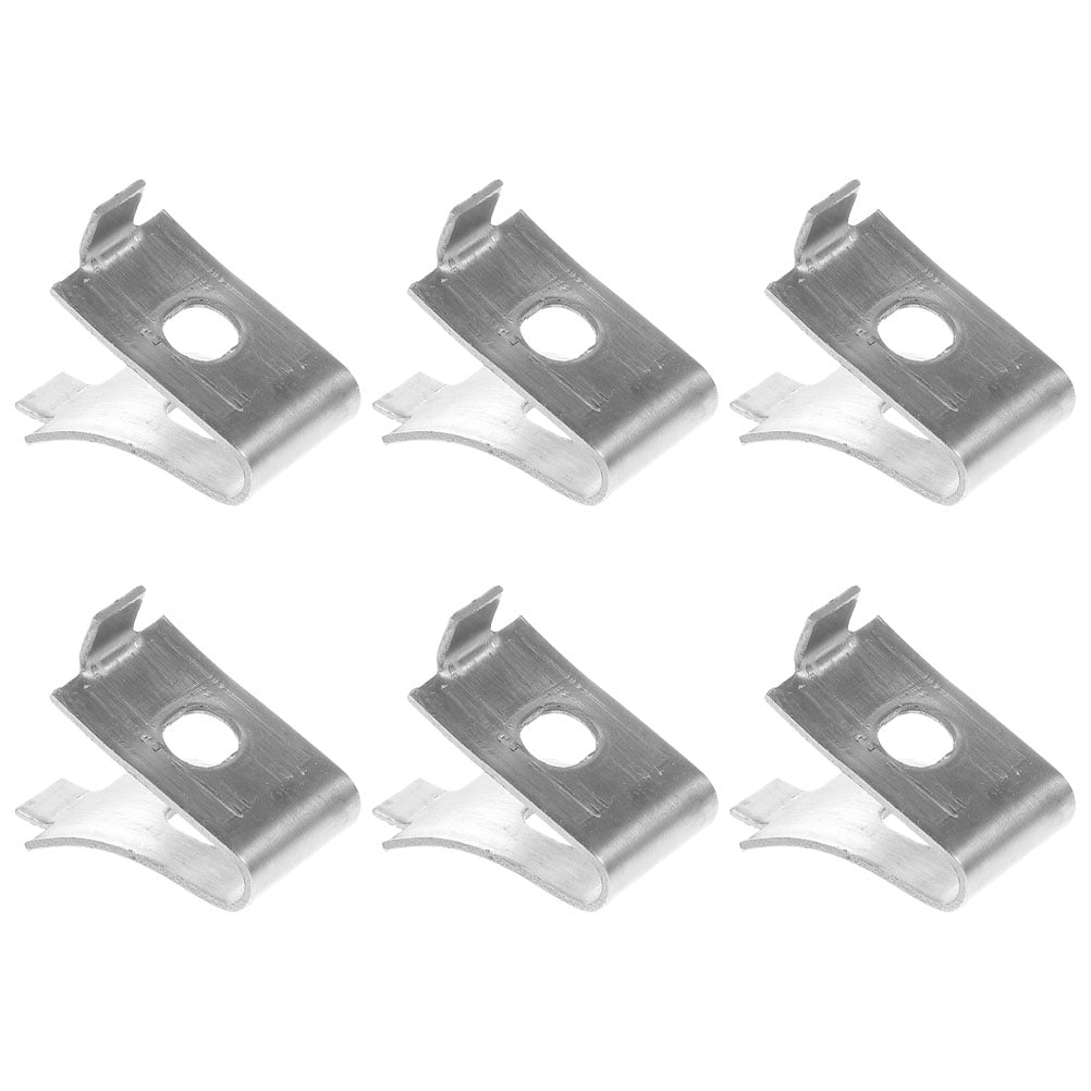 Eease 6pcs Adjustable Shelf Clips Stainless Steel Shelving Brackets ...