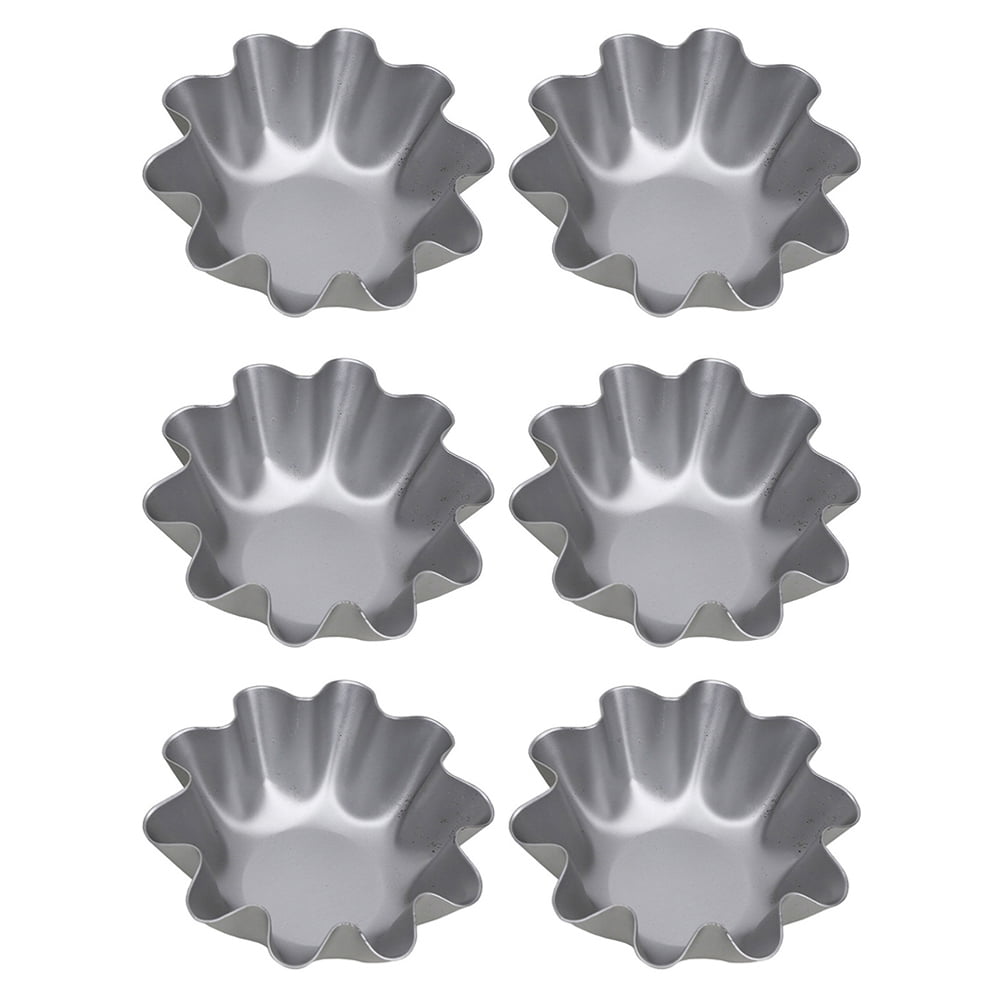 6-Pack Mini Tart Baking Pans, Portuguese Tart Molds, Metal Tins for ...