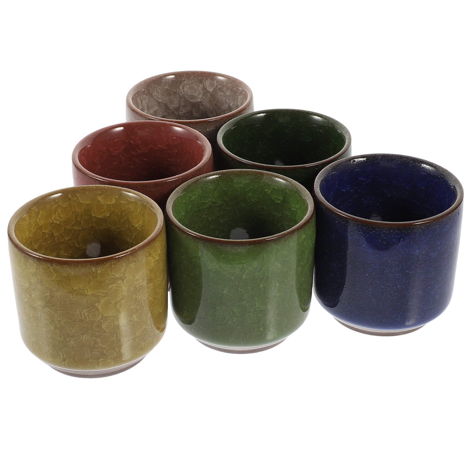 Eease 6pcs Succulent Planter Ceramic Planter Pots Smooth Succulents ...