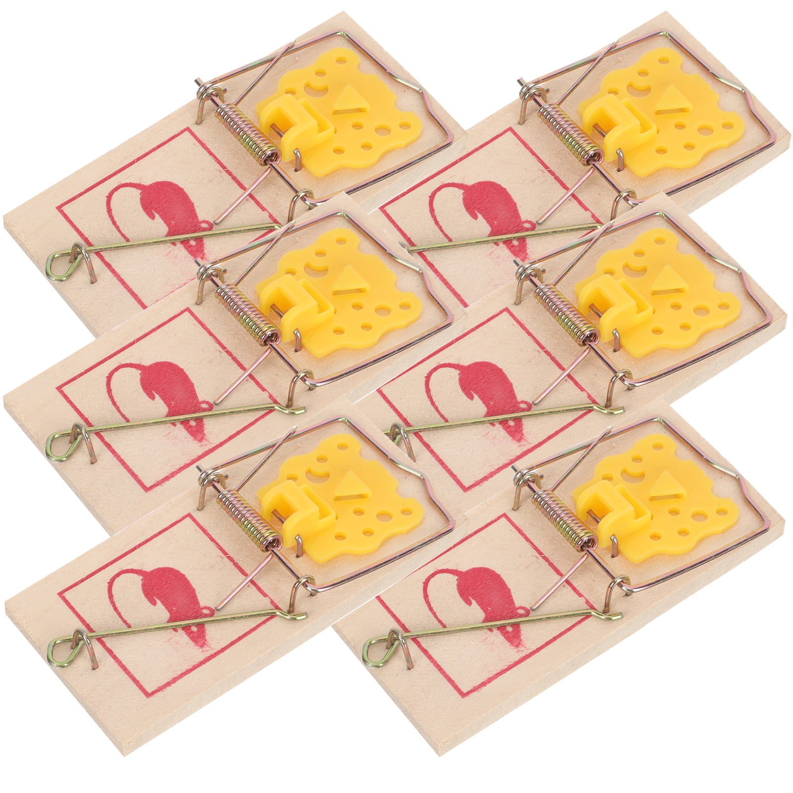 Eease 6pcs Wood Snap Rat Traps Reusable Weasel Catch Spring Traps ...