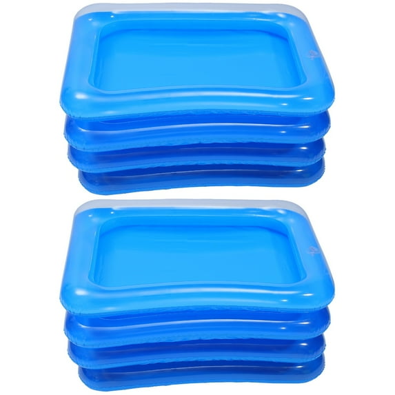 Eease 8 Pcs Inflatable Ice Serving Bars Coolers Ice Food Server Trays ...