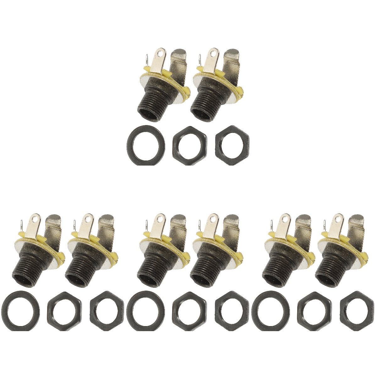 Eease 8 pcs Guitar Bass Output Input Jack Guitar Bass Jack Electric ...