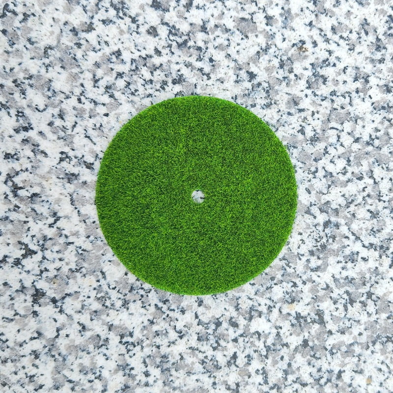 Eease 8pcs Round Miniature Grass Mat Artificial Moss Round Crafts Grass ...