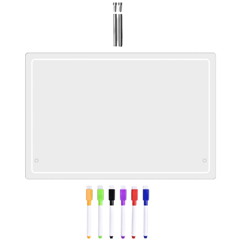WRITWAA Users Clear Memo Board Acrylic 1 Set 11.8x7.9in - Walmart.com