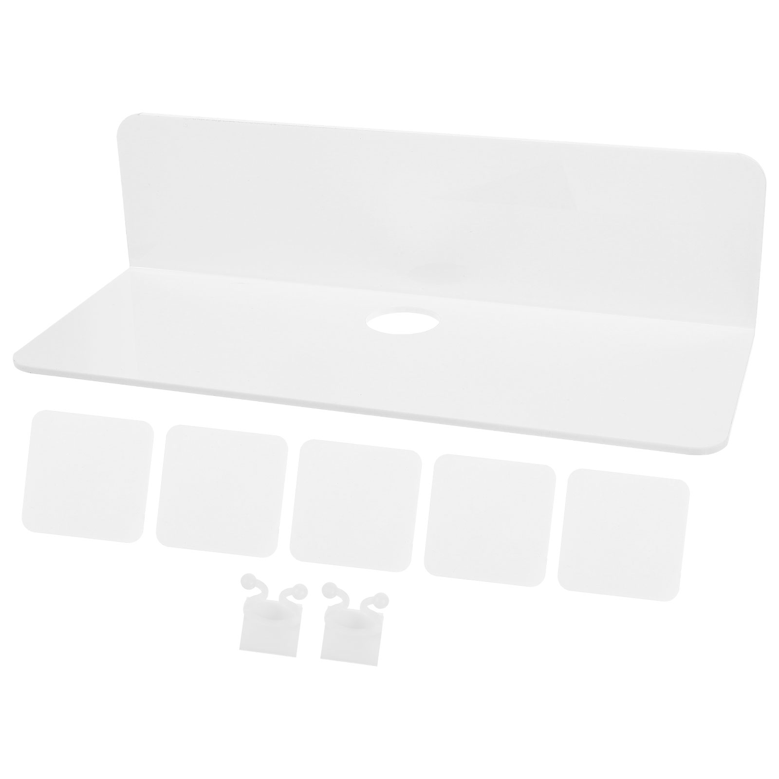 HEALEEP Acrylic Floating Shelves Bracket Invisible Bedroom 2 Floating ...