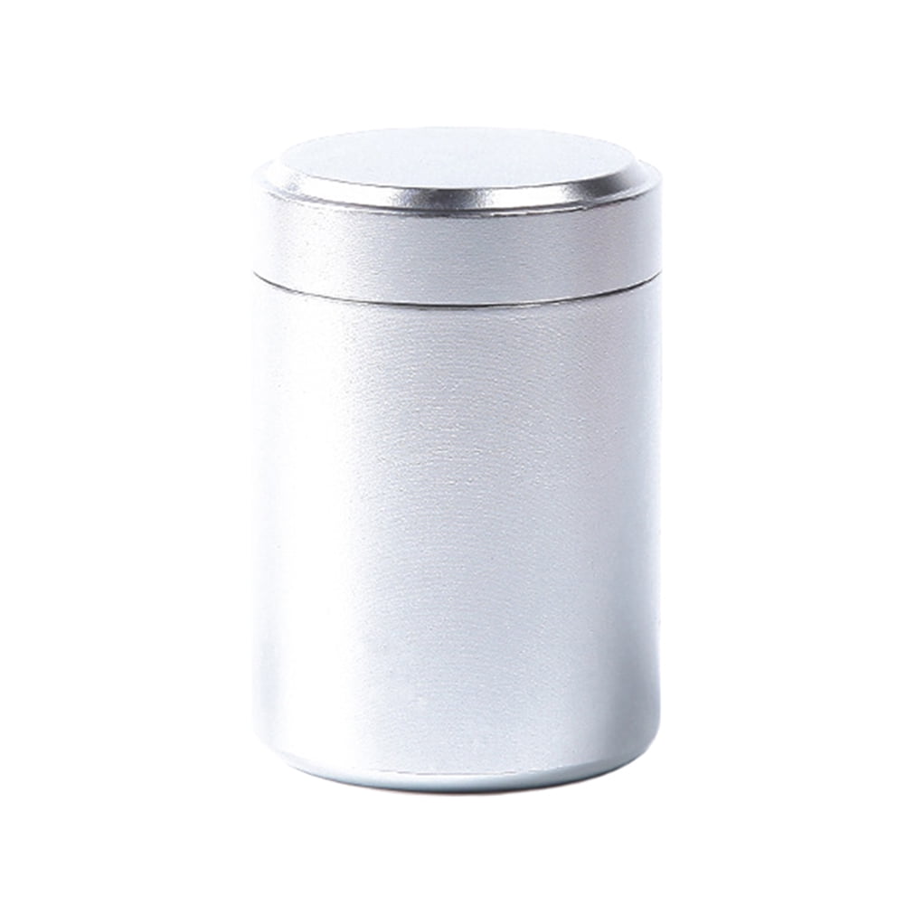 Eease Airtight Tea Coffee Canister Round Metal Container with Seal Lid ...