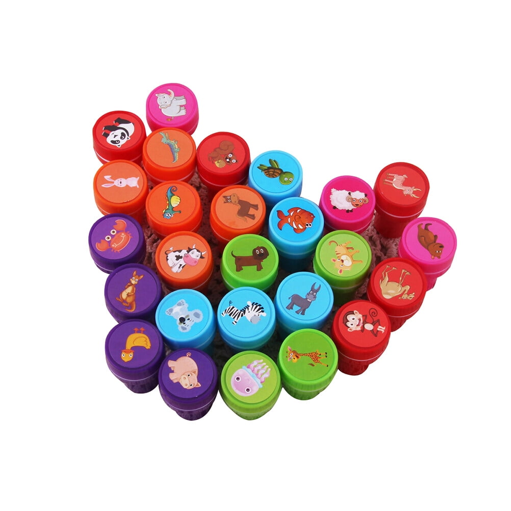 Eease Animal Alphabet Stampers Set - 26 Cute Plastic Stamps for ...