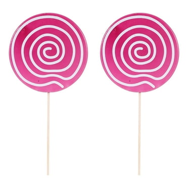 Jumbo Swirl Lollipops, 6 Piece Suckers Pack, Big Fun for Kids, Carnival ...