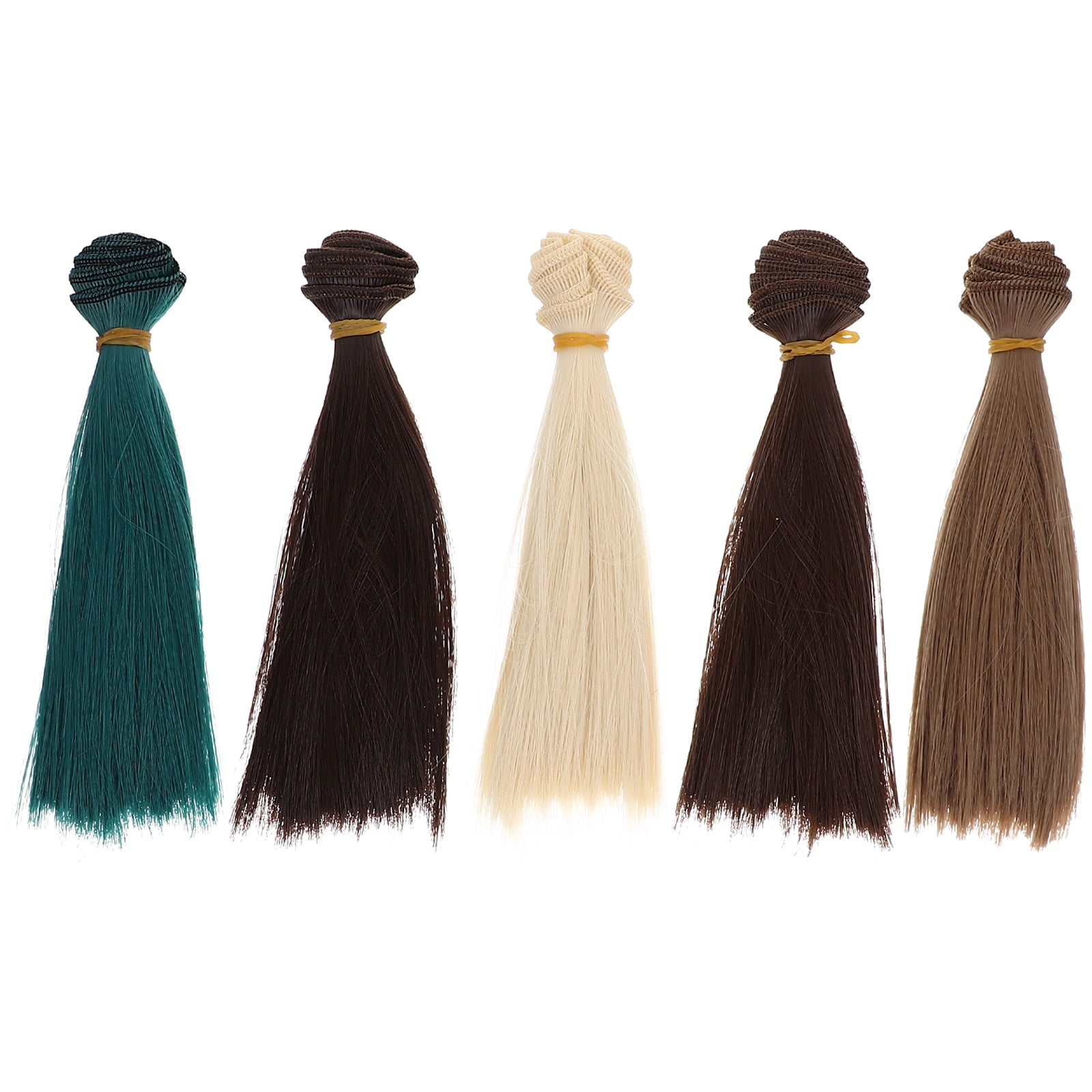 Bjd Dolls Synthetic Hair Wefts - 5pcs Straight Extensions - Walmart.com