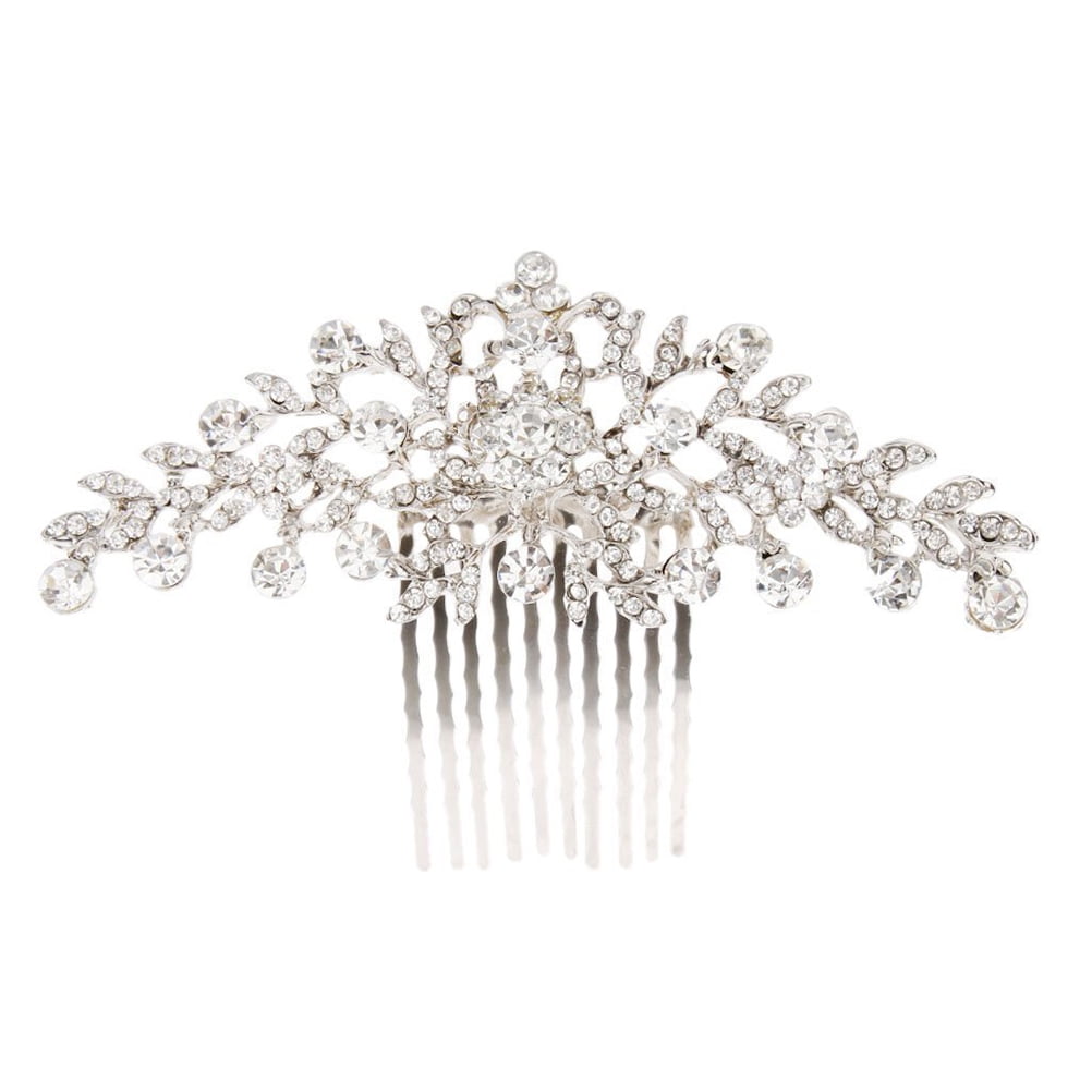 Eease Bridal Hair Comb Rhinestone Clip Sparkly Gem for Bridesmaids ...