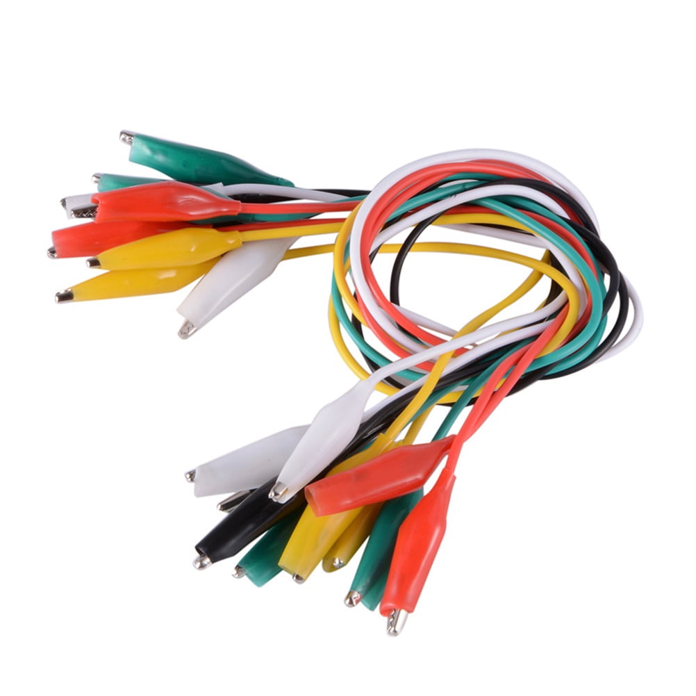 Eease Car Kit Alligator Clips Test Set Double Ended Jumper Wire Clips ...