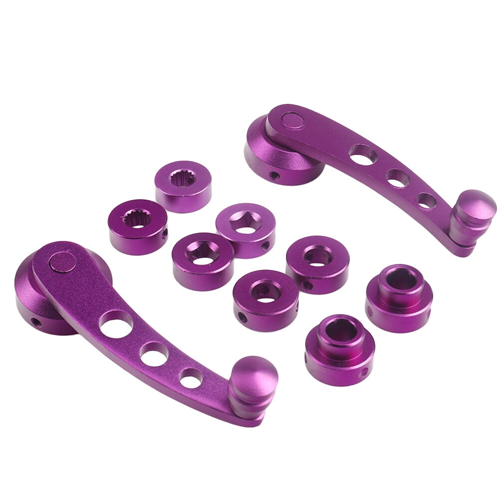 Eease Car Window Handle Clip Set Universal Doors Crank Handles (Purple ...