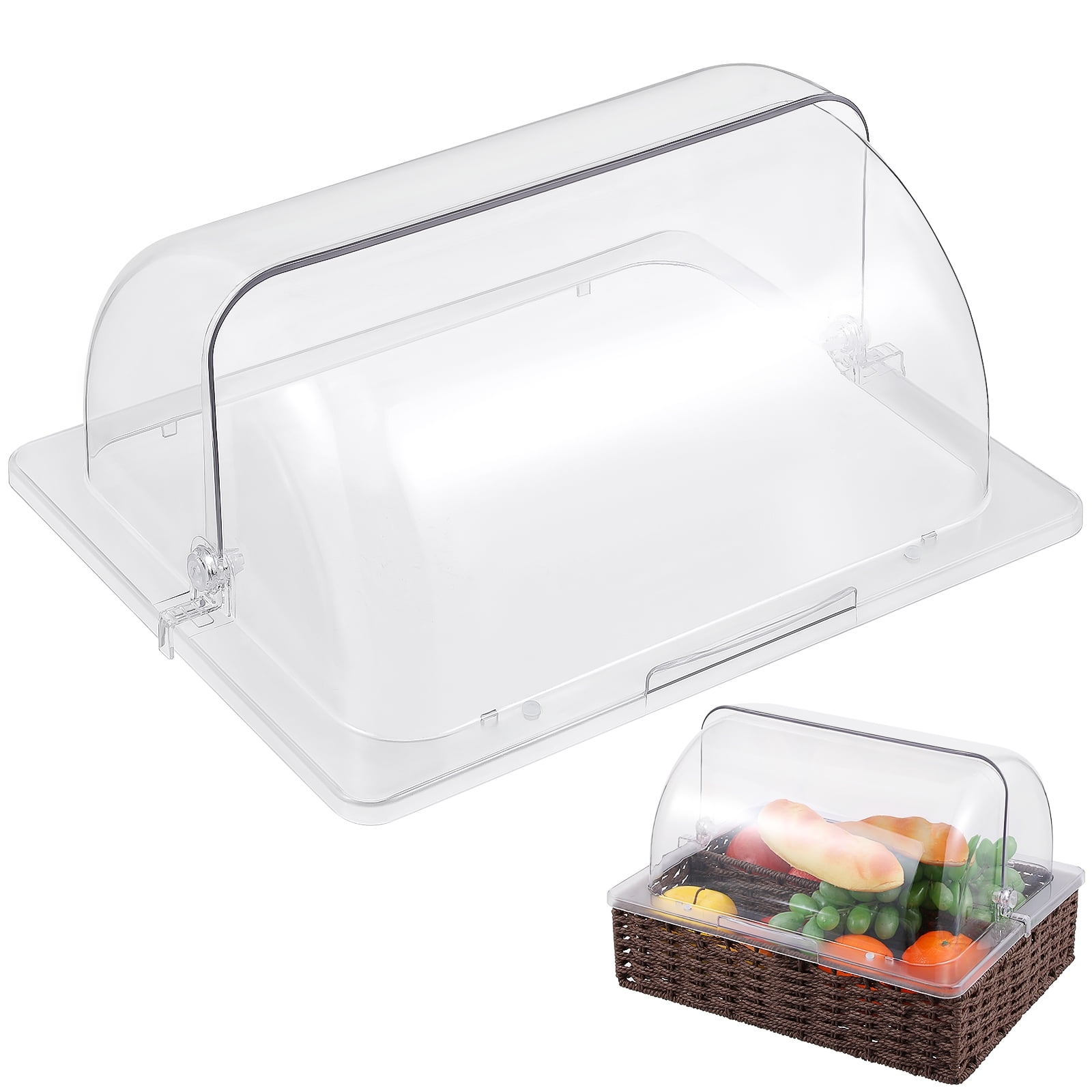 Eease Cheese Cloche Dome Transparent Dessert Display Dome Cover Screen ...