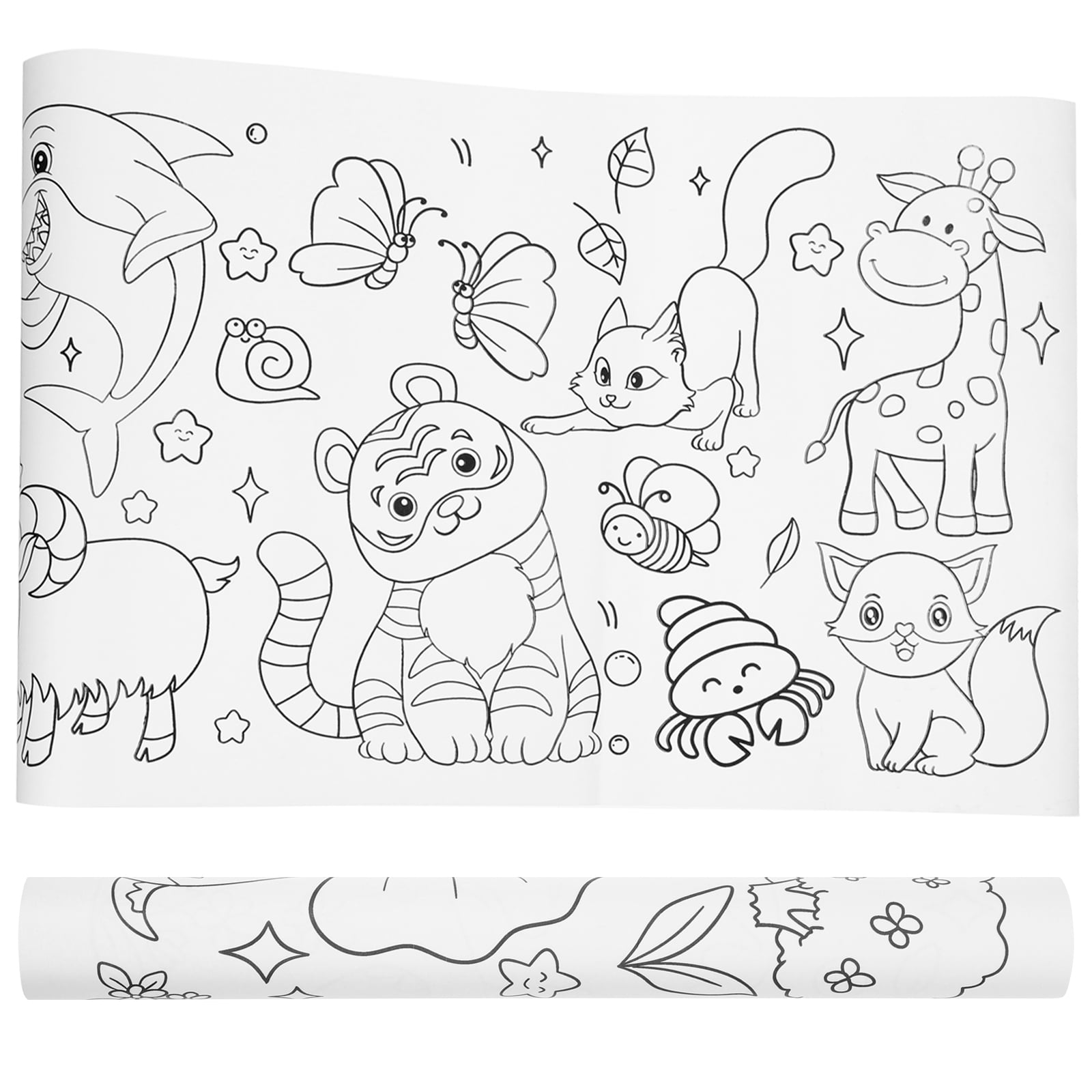 Eease Children's Drawing Roll Giant Coloring Poster - 2 Rolls ...