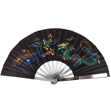 KUNG FU METAL FIGHTING FAN 14.75" OVERALL - Black - Walmart.com