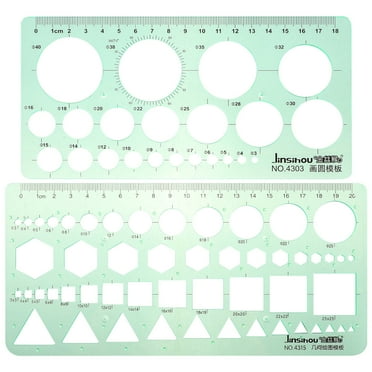 8 Pc Template Stencil Set Drawing Kit in Assorted Shapes - Walmart.com