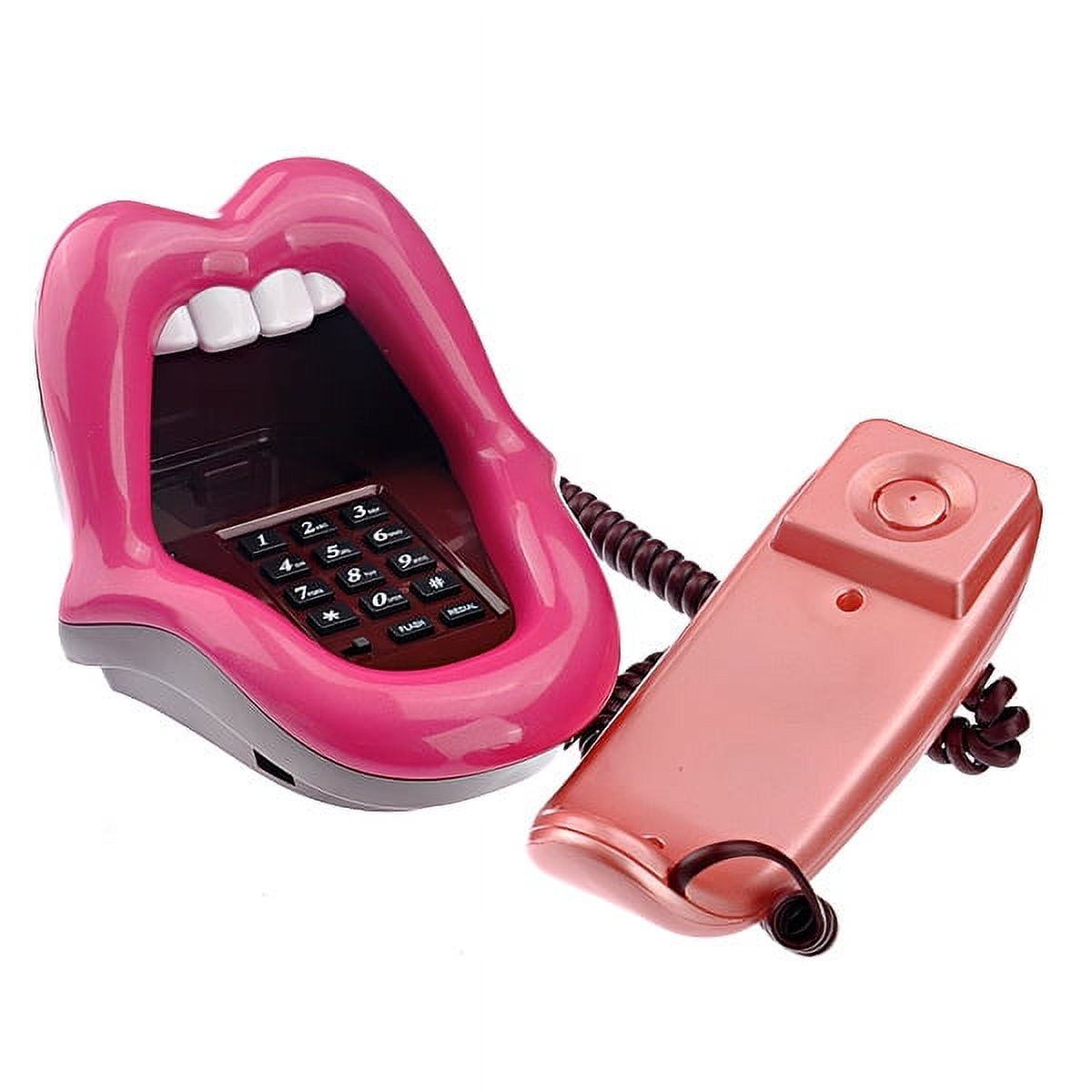 Eease Corded Large Tongue Shape Telephone Desk Red Lip Home Decoration ...